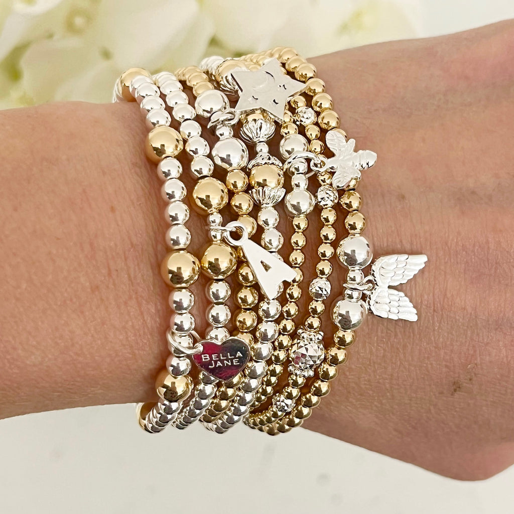 Gold Mixed Metal Bracelets – Bella Jane Jewellery